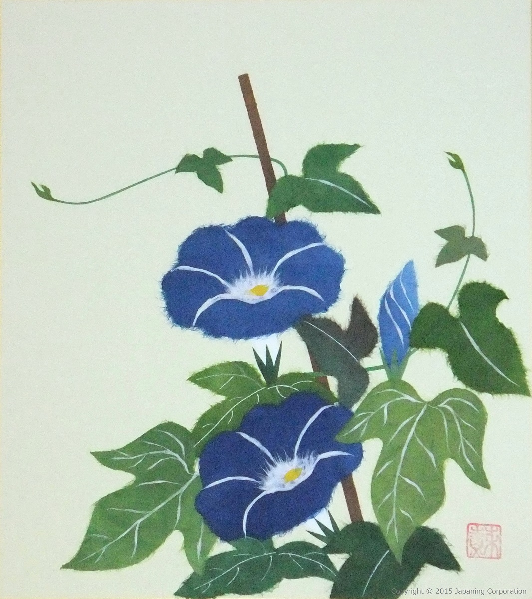 Shikishi Paperboard (Asagao Chigiri-e) | Japanese Handmade Crafts Shop ...