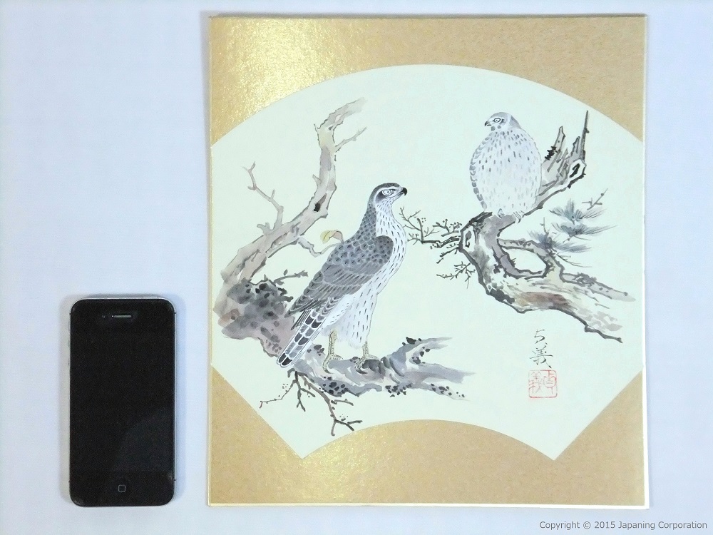 Shikishi Paperboard (Falcons) | Japanese Handmade Crafts Shop - nipponcraft
