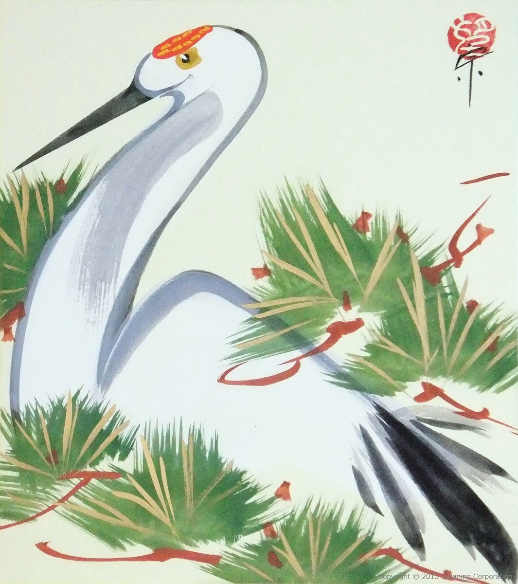 Shikishi Paperboard (Crane) | Japanese Handmade Crafts Shop - nipponcraft