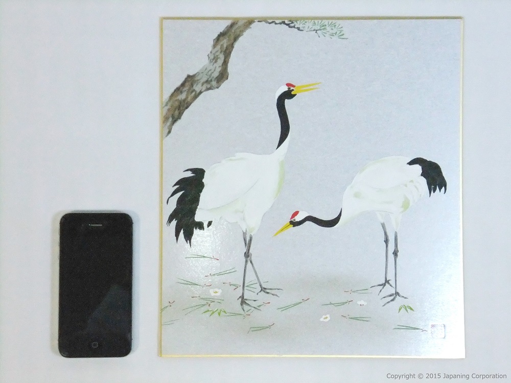 Shikishi Paperboard (A Couple of Cranes) | Japanese Handmade Crafts ...
