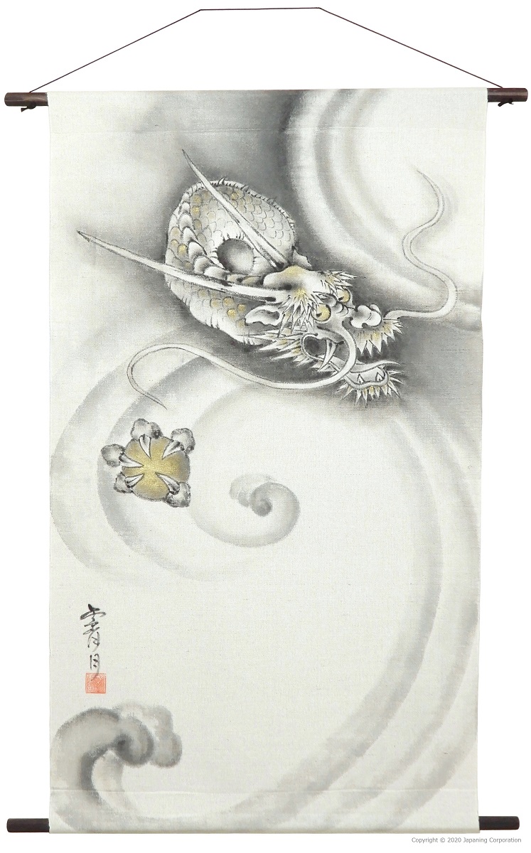 Dragon | Hand-Draw on Order | 88 cm (W) X 150 cm (H) (Large Tapestry ...