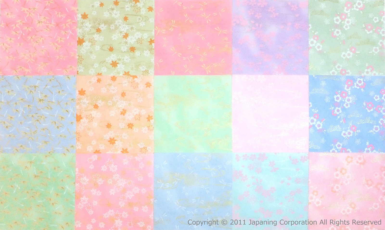 Set of 15 assorted Kimono deaign origami papers =Asa-sumi= | Japanese ...