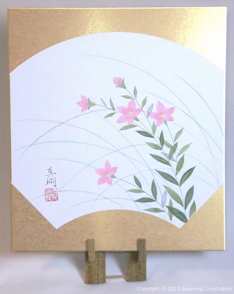 Shikishi Paperboard (Bellflower) | Japanese Handmade Crafts Shop ...